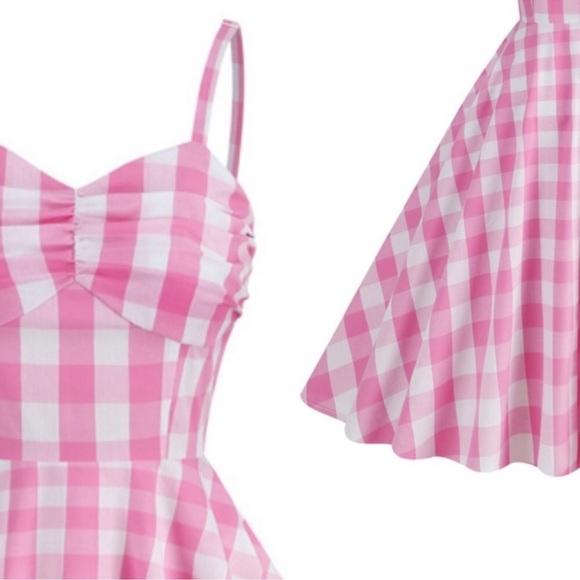 Dresses | Barbie Barbiecore Pinup Checker Dress | Poshmark